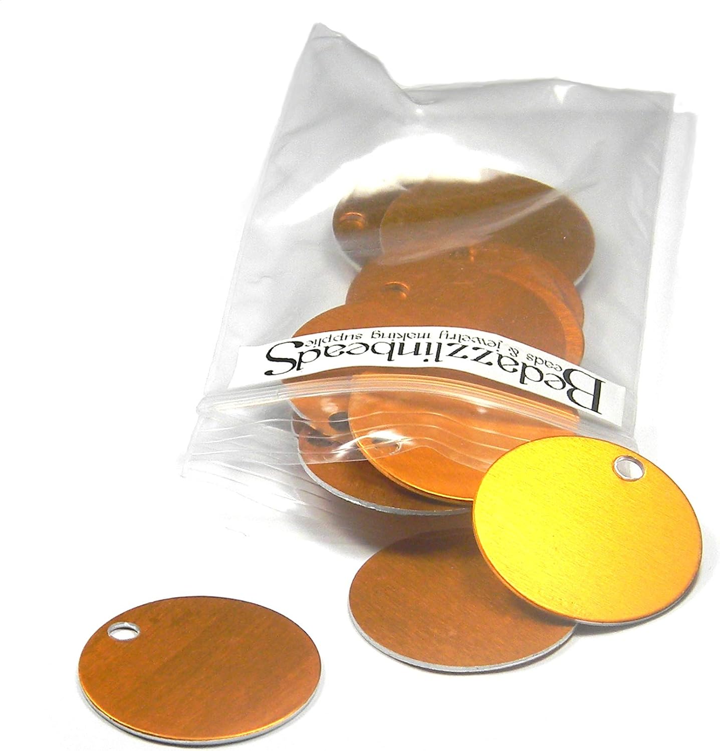 Amazon.com: 20 Blank 1 inch Flat Round Anodized Aluminum Coin Charms ...