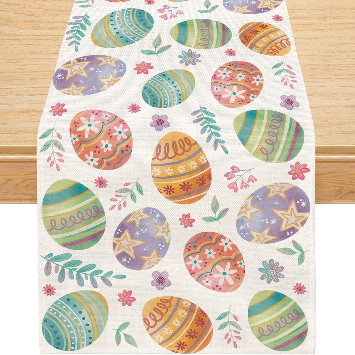 Amazon.com: Easter Table Runner, Happy Easter Decorations Colorful ...