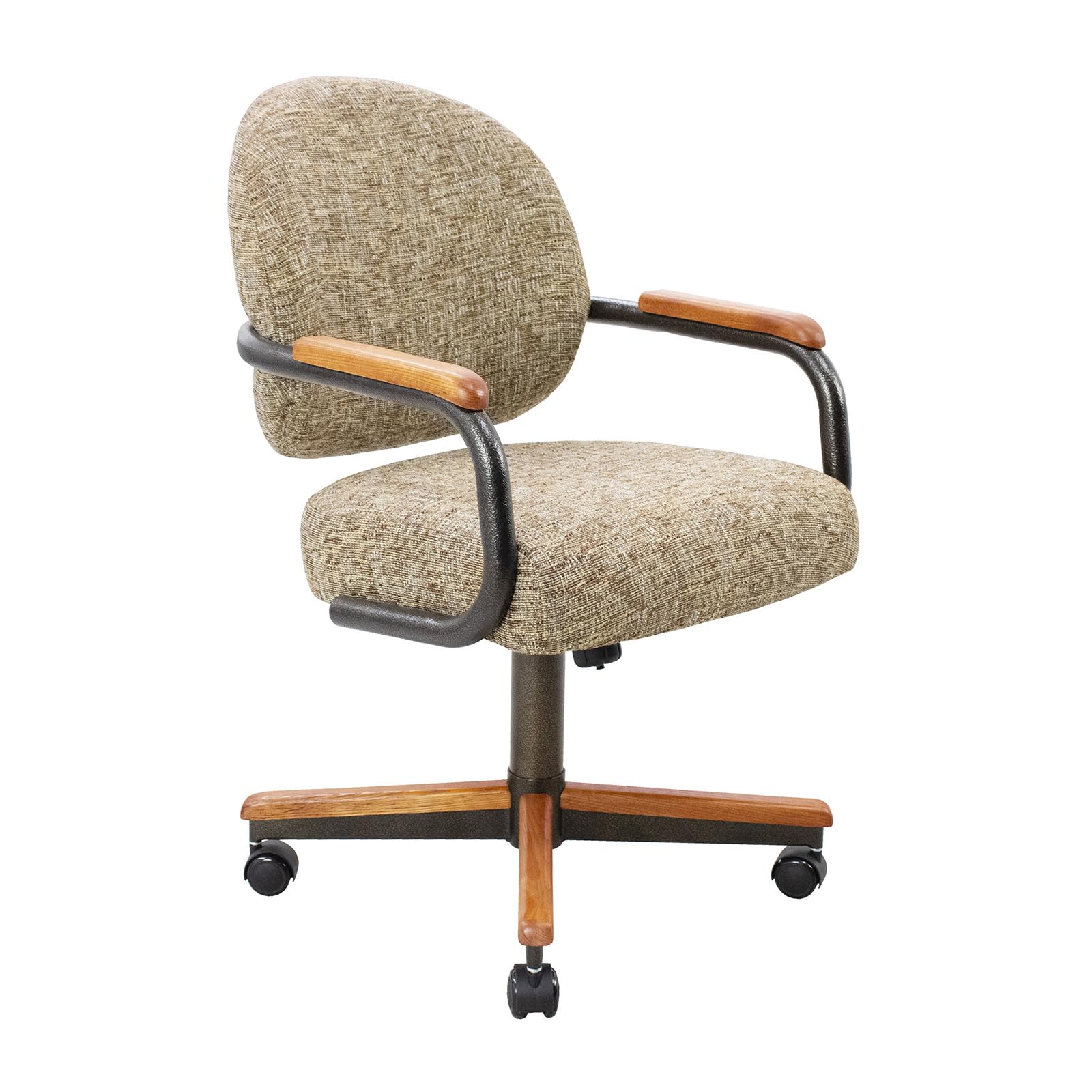 Amazon.com - Chromcraft Set of 2 Caster Swivel Tilt Dinning Chairs ...