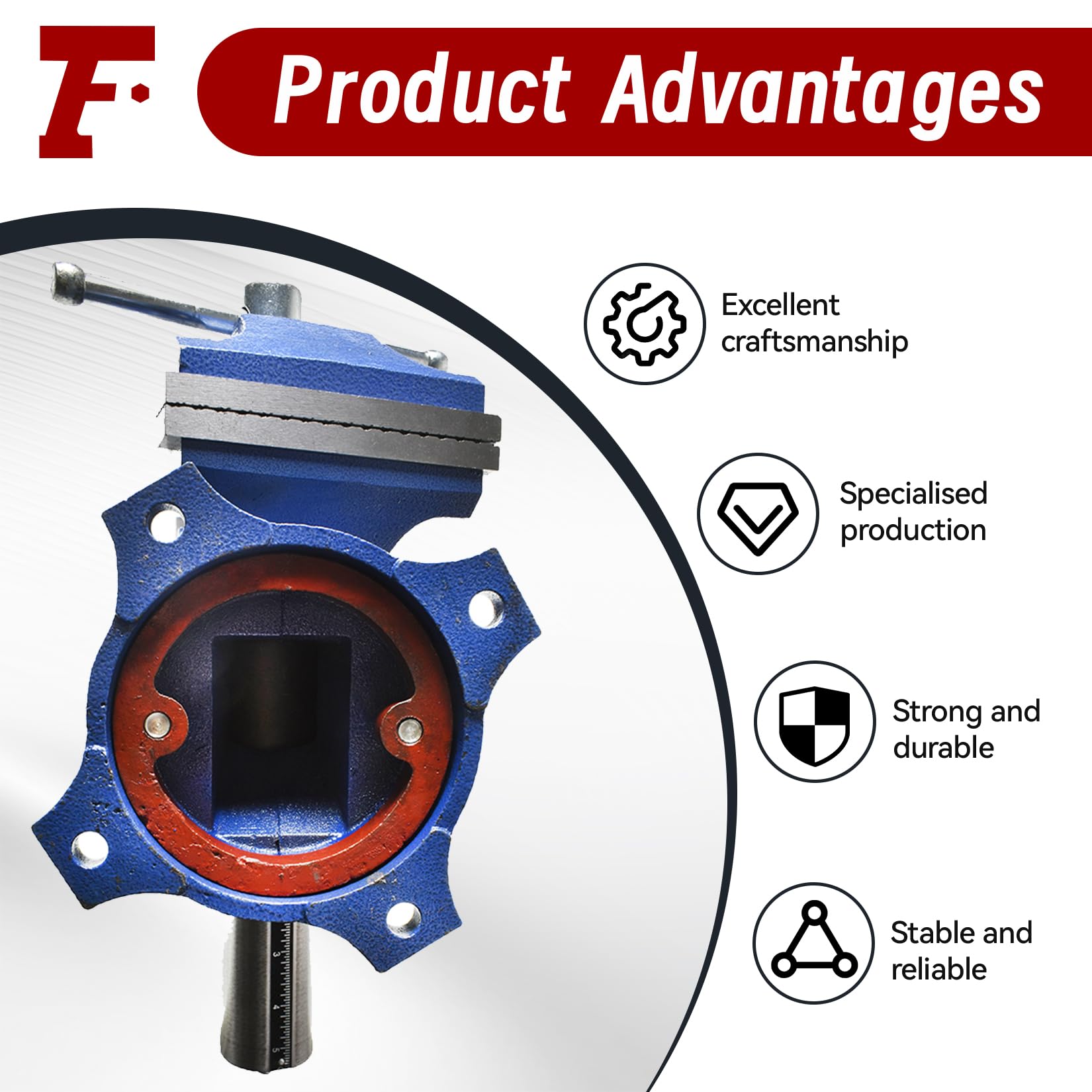 Snapklik.com : Findmall Multipurpose Vise Bench Vise Heavy Duty Multi ...