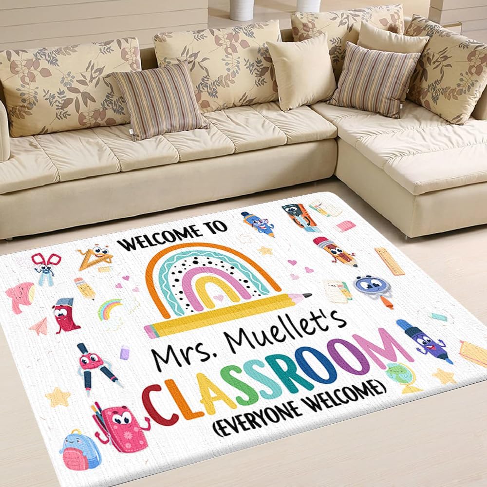 Amazon.com: Classroom Rug, Classroom Carpet, Playroom Rug, School Rug ...