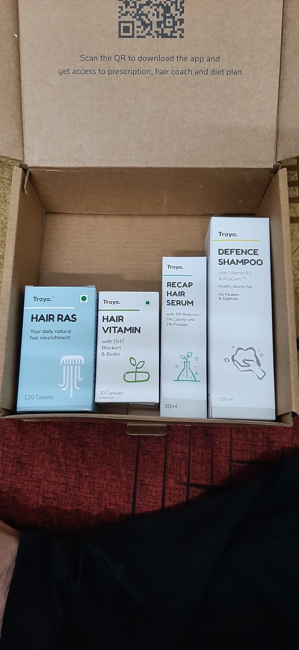 Buy Traya Hair Growth Kit|Contains Hair Ras + Hair Vitamins + Recap ...