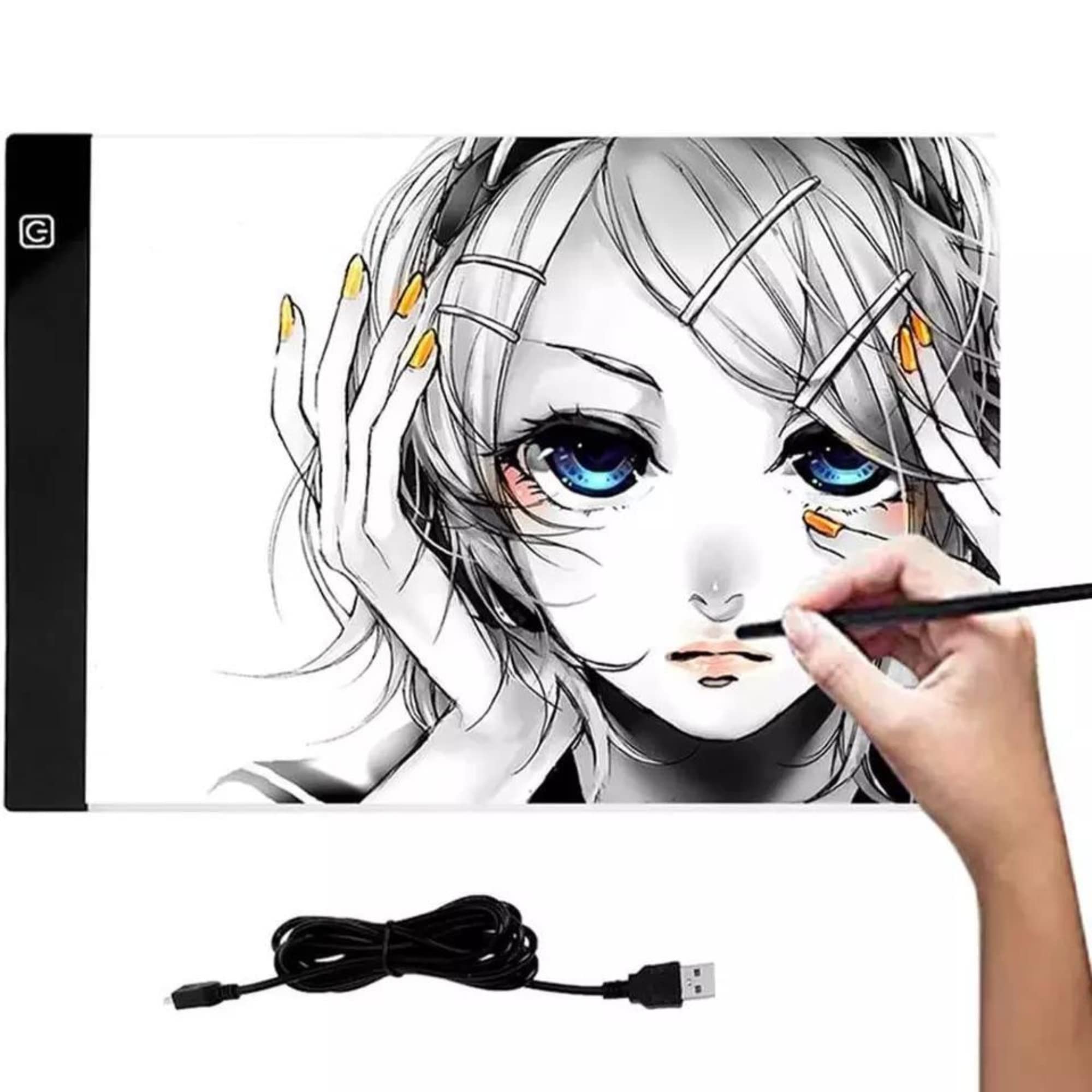 Light Box for Tracing – Drawing Paper Pad with Power Cable –Diamond Art ...