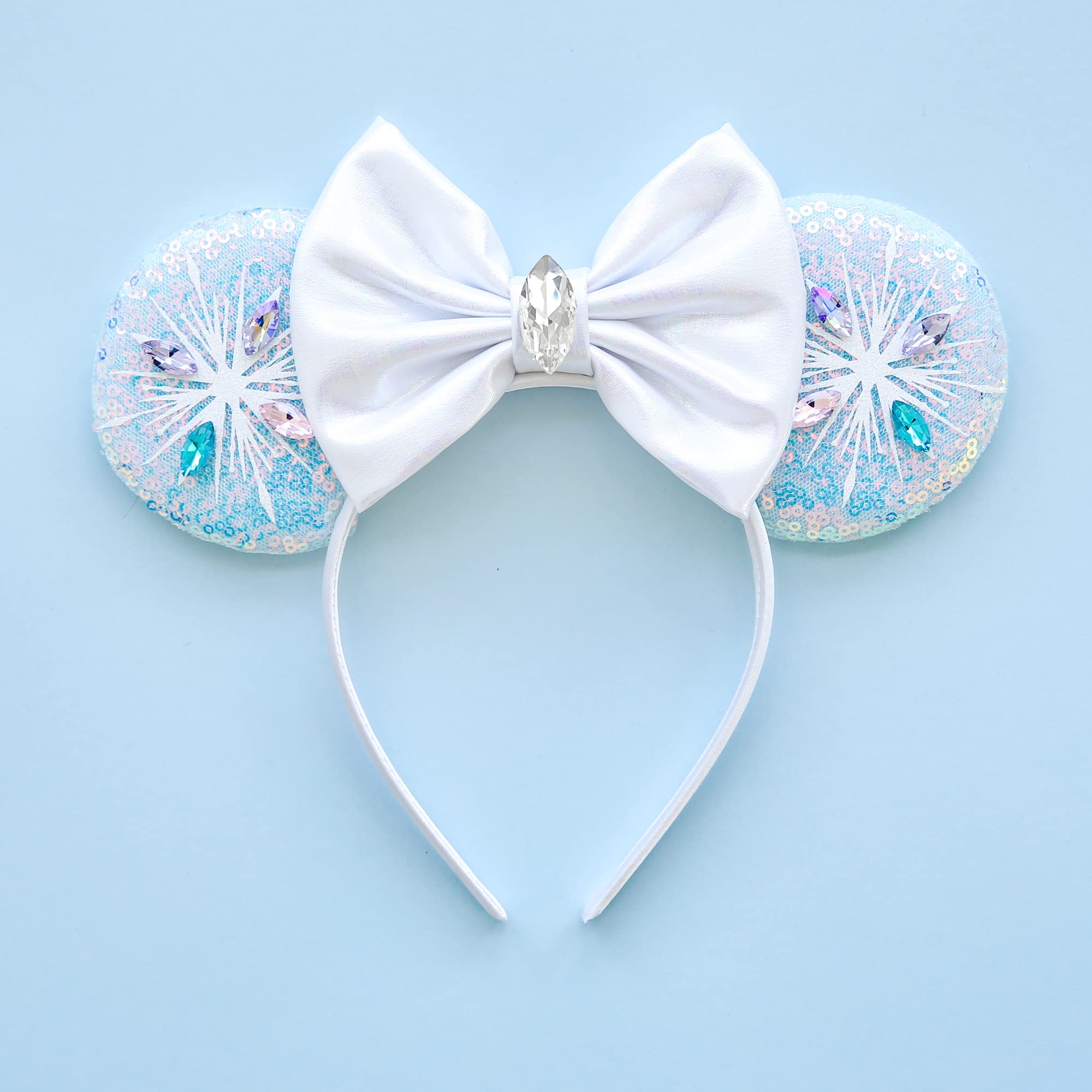 Amazon.com: Elsa Mickey Ears, Frozen Mouse Ears, Frozen Inspired Mouse ...