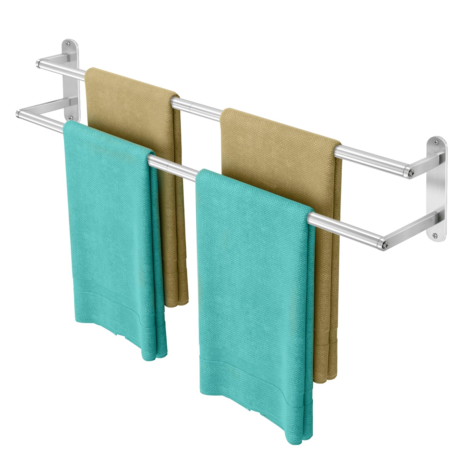Amazon.com: Double Towel Bar 32 Inch, Towel Rack for Bathroom, Wall ...