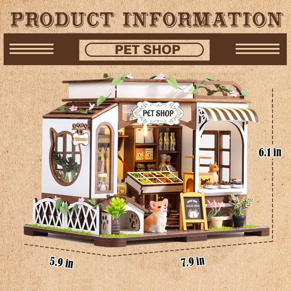 Snapklik.com : Lannso DIY Dollhouse Miniature Kit, Miniature House Kit ...