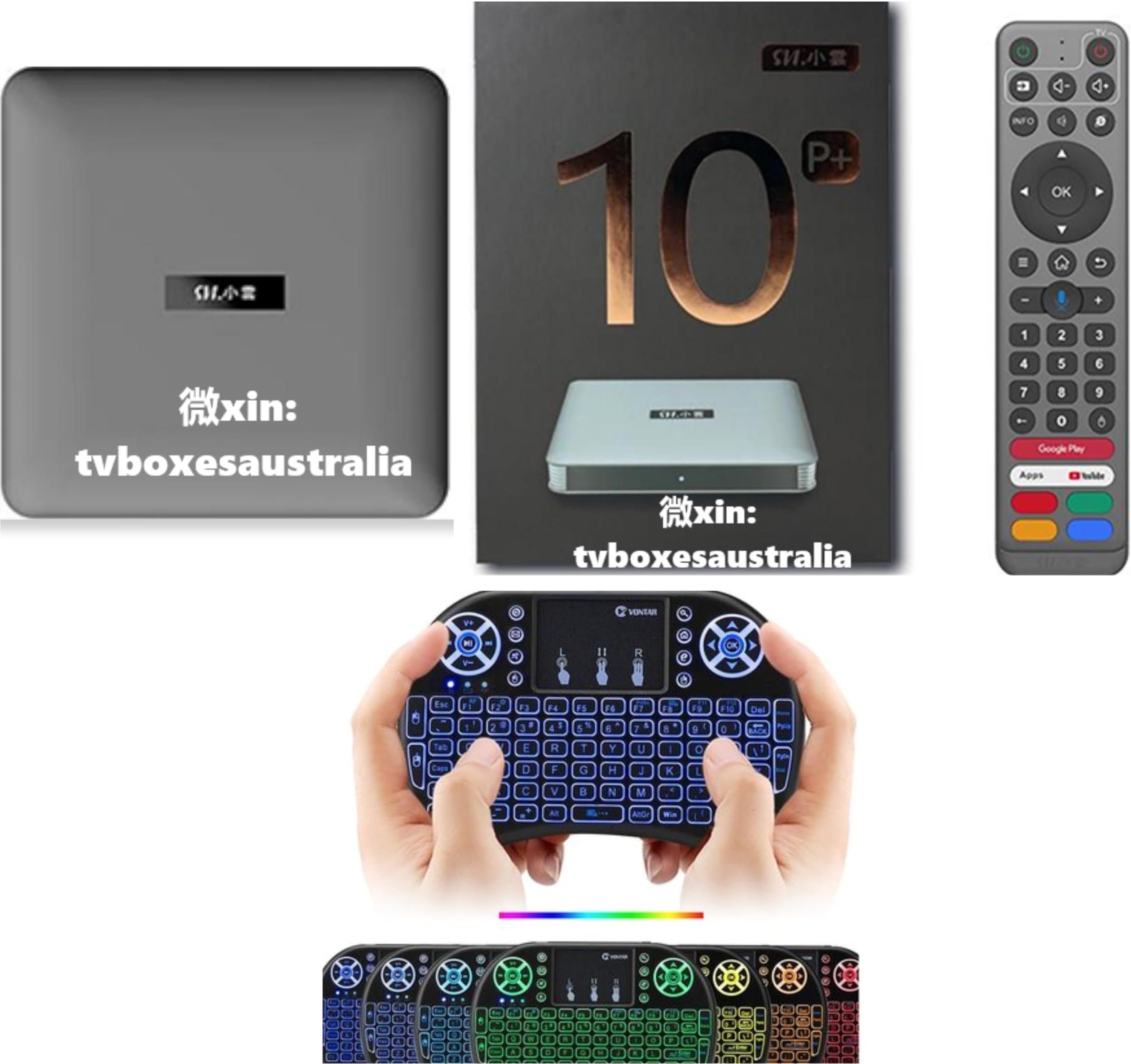 Australia SVICLOUD 10P SVI.Studio SVI TV Box Free Backlit Keyboard 小云 ...