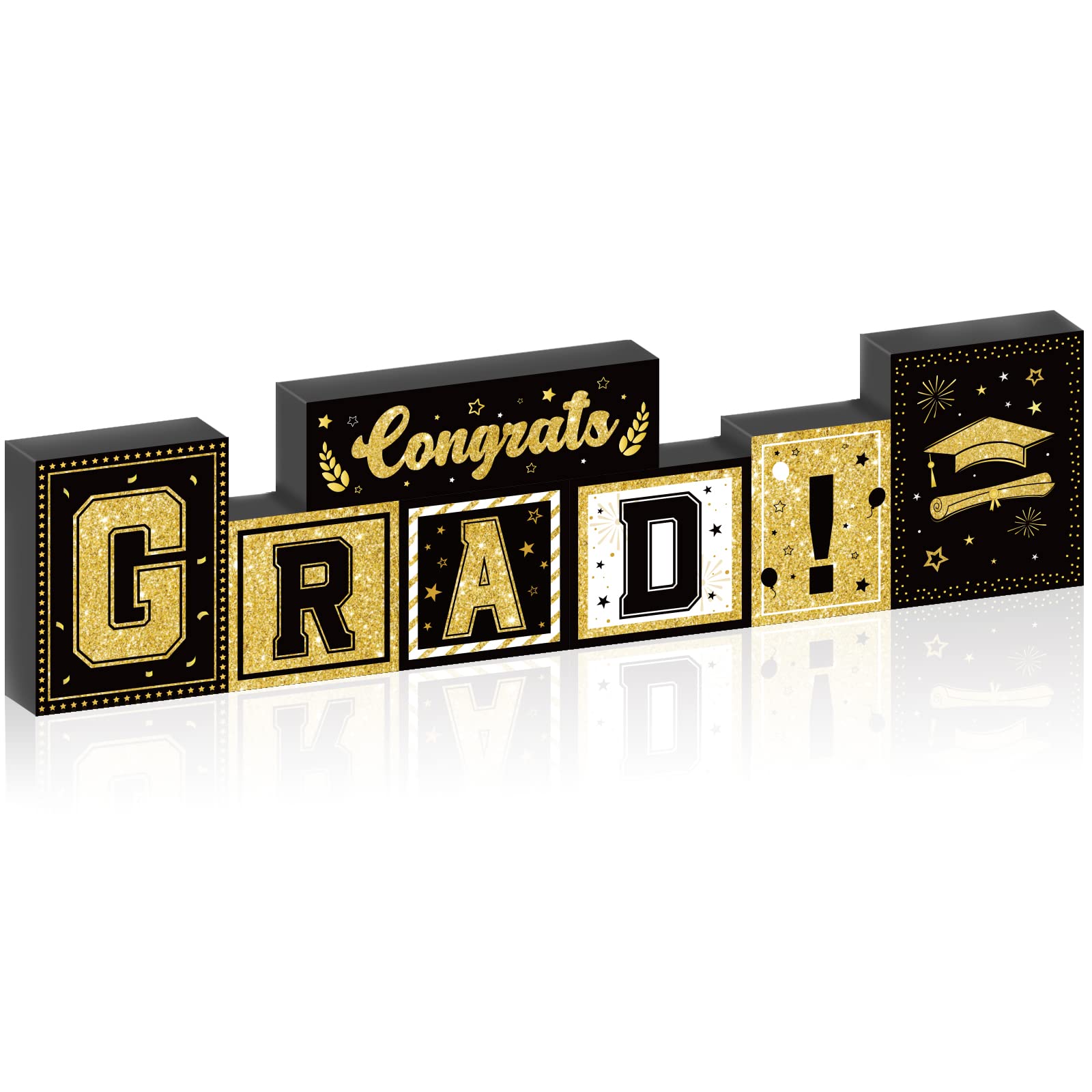 Buy Graduation Tiered Tray Decor Wooden Sign Class of 2022 Congrats ...
