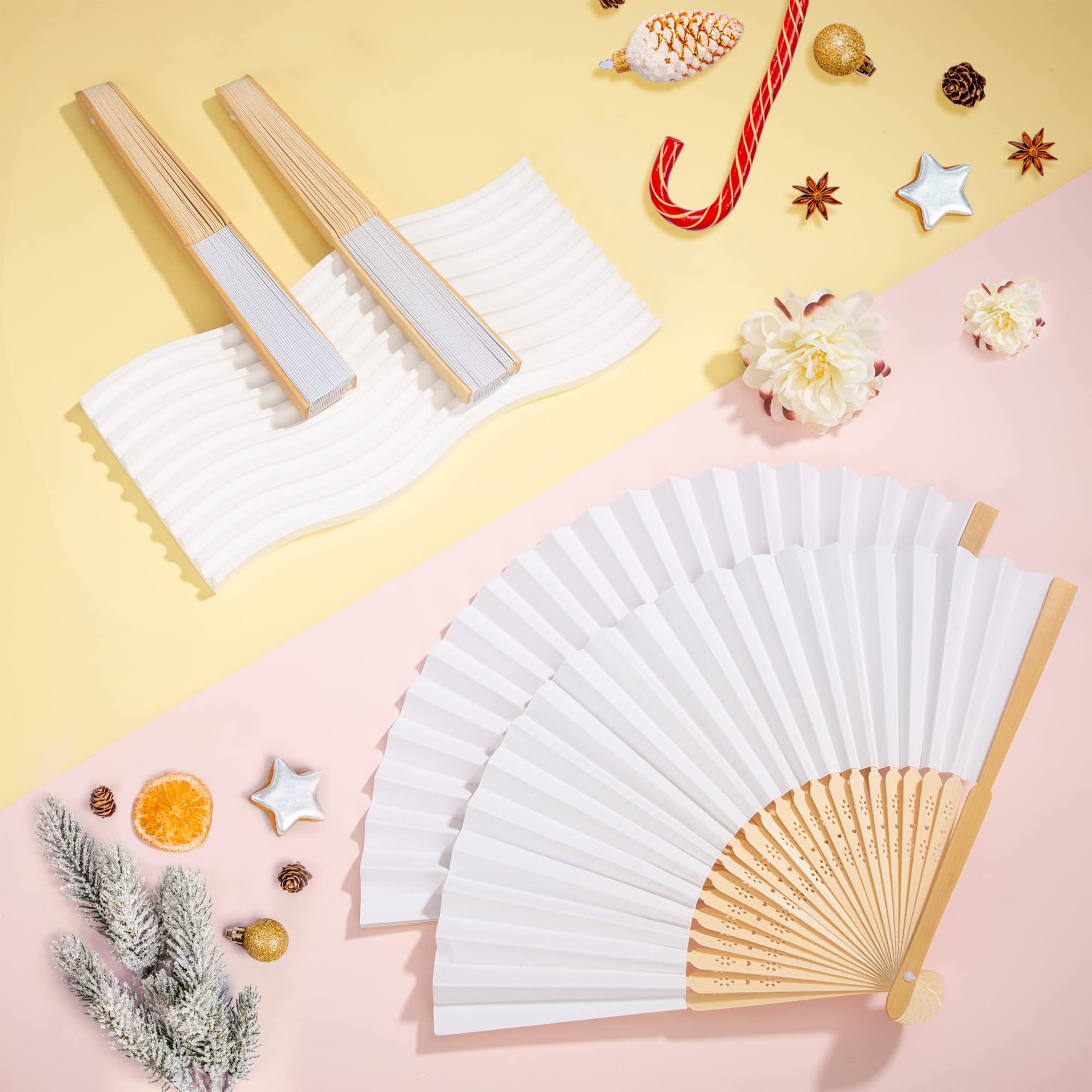 White Paper Fans For Wedding Decoration White Folding Paper Fans Heart