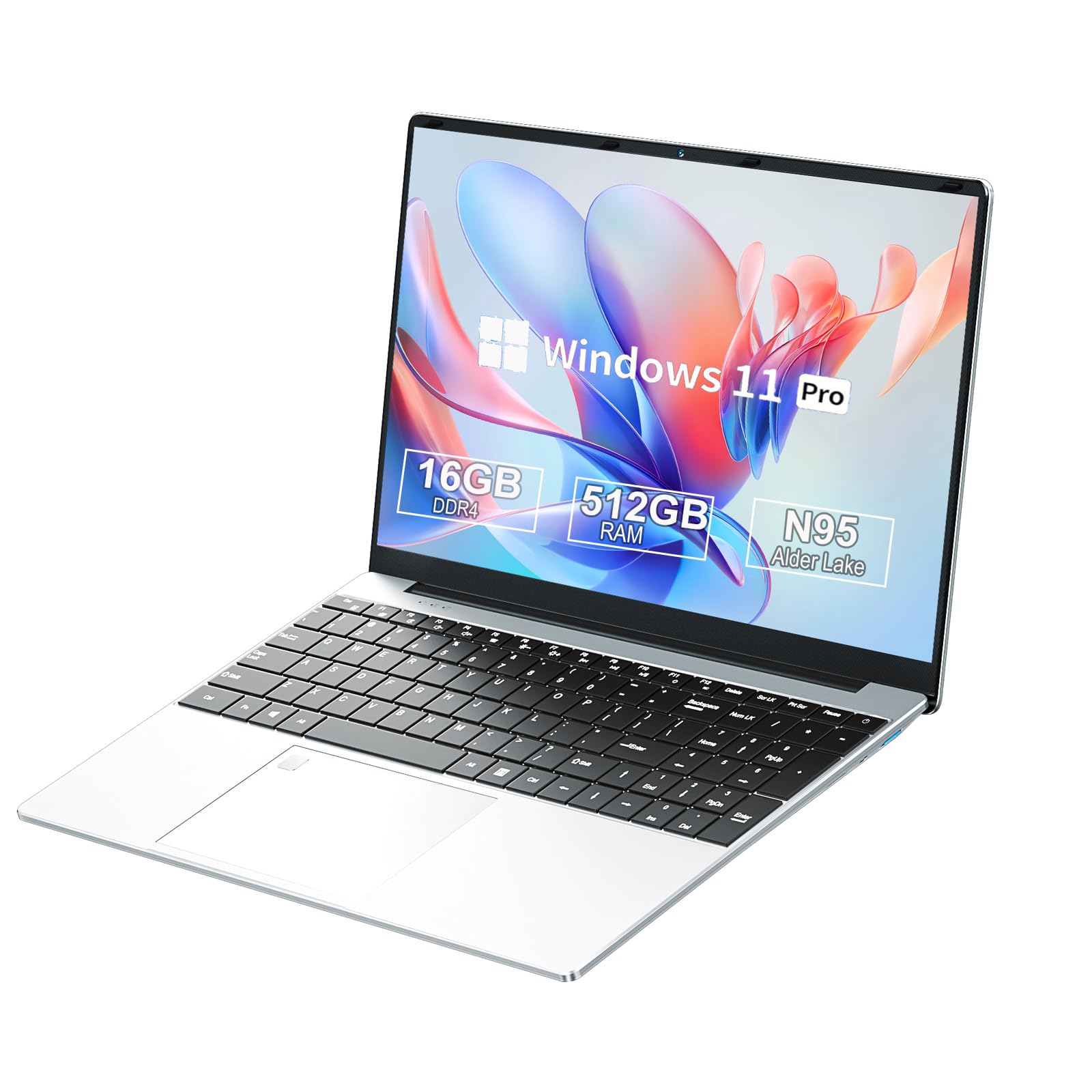 Pc Portable 15,6“ écran, Ordinateur Portable 12e Génération Quad-Core ...