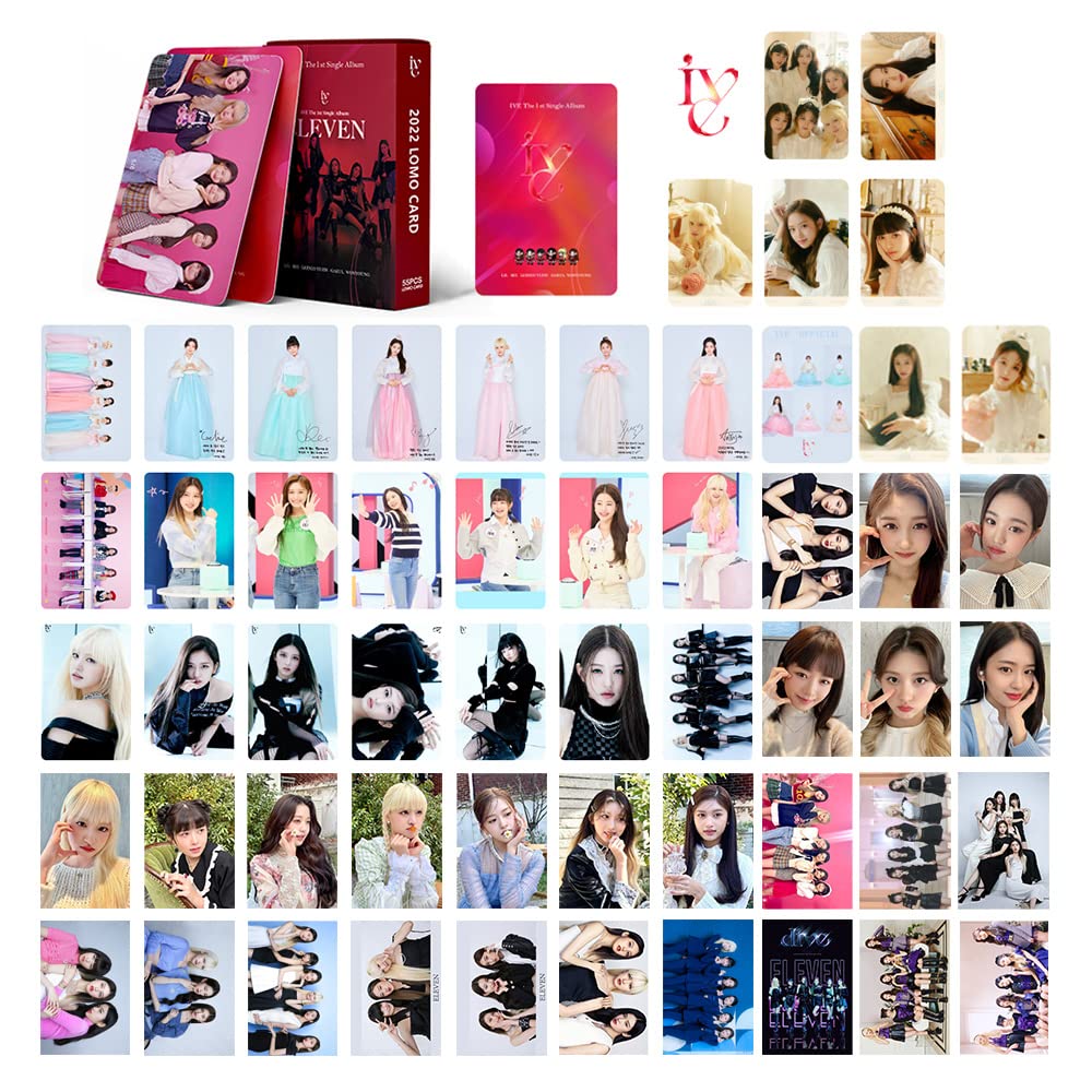 Buy 55pcs IVE Lomo Cards IVE Eleven New Album Cards IVE ini Cards Eleven IVE Merch Photocards ...