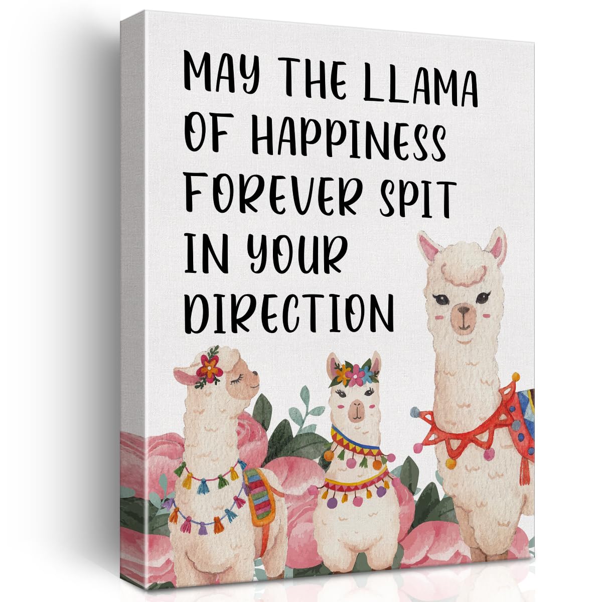 Amazon.com: Inspirational Motivational Wall Art Decor May the Llama of ...