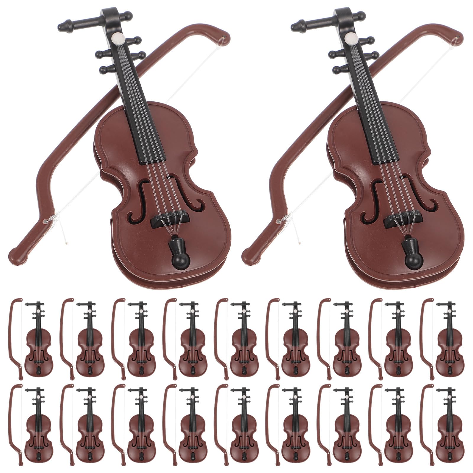Mini Violin Model Dollhouse Miniature Violin - 1:12 Scale Musical ...