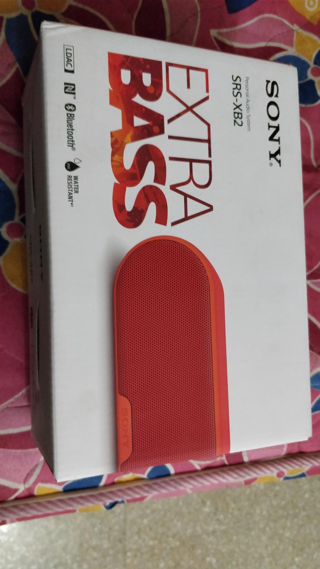 Sony SRS-XB2 Extra Bass Portable Wireless Speaker with Bluetooth and ...