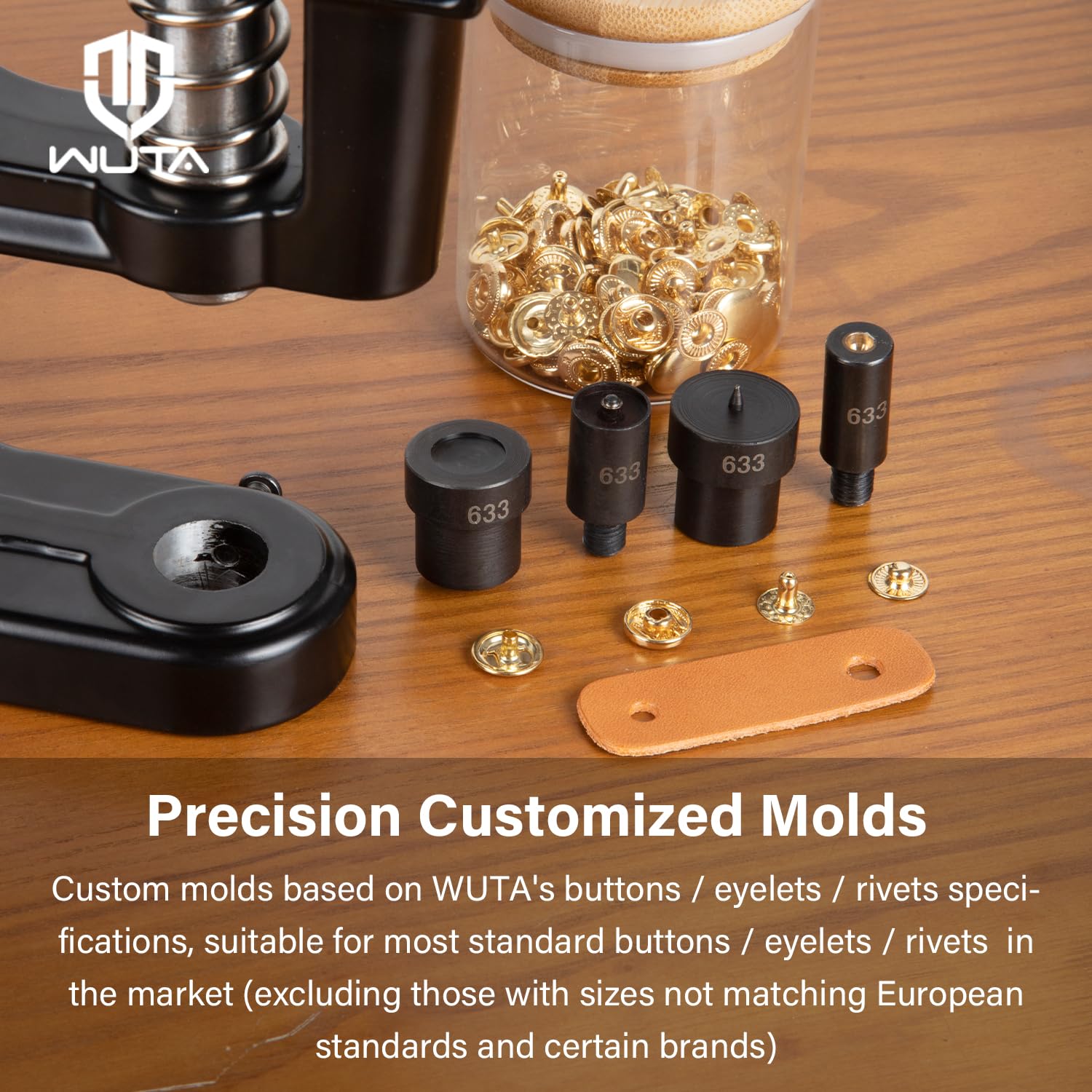 Snapklik.com : WUTA Hand Press Button Installation Mold Manual Press ...
