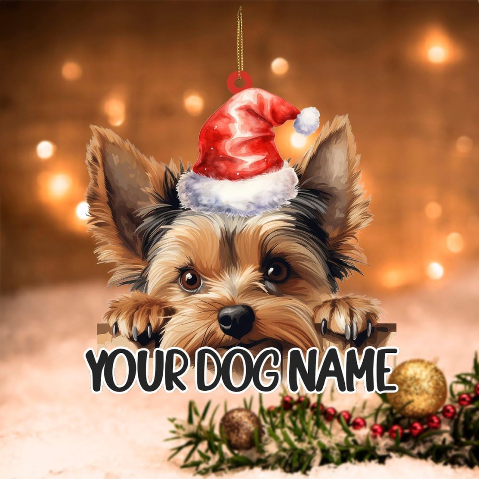 Yorkie Christmas Ornament 840+ Christmas Yorkie Puppy Stock Photos,