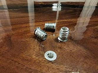 40 Pack Threaded Insert Nutsert, 1/4"-20 x 15mm Screw in Nut Threaded ...