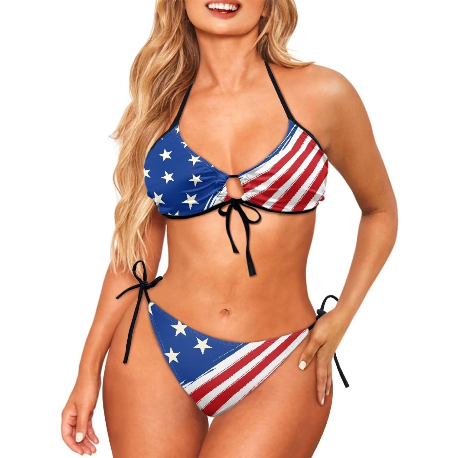 Fascinating Stars And Stripes Bikini Images