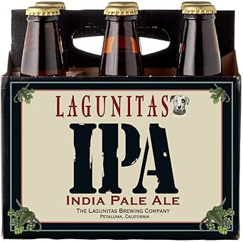 Amazon.com: Lagunitas IPA, 6 pk, 12 oz bottles, 6.2% ABV : Grocery ...