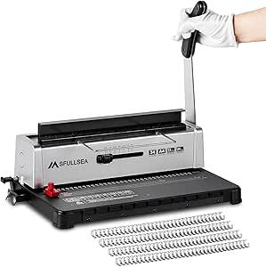 Amazon.com : Spiral Coil Binding Machine Wire Binder Binding Machine 34 ...