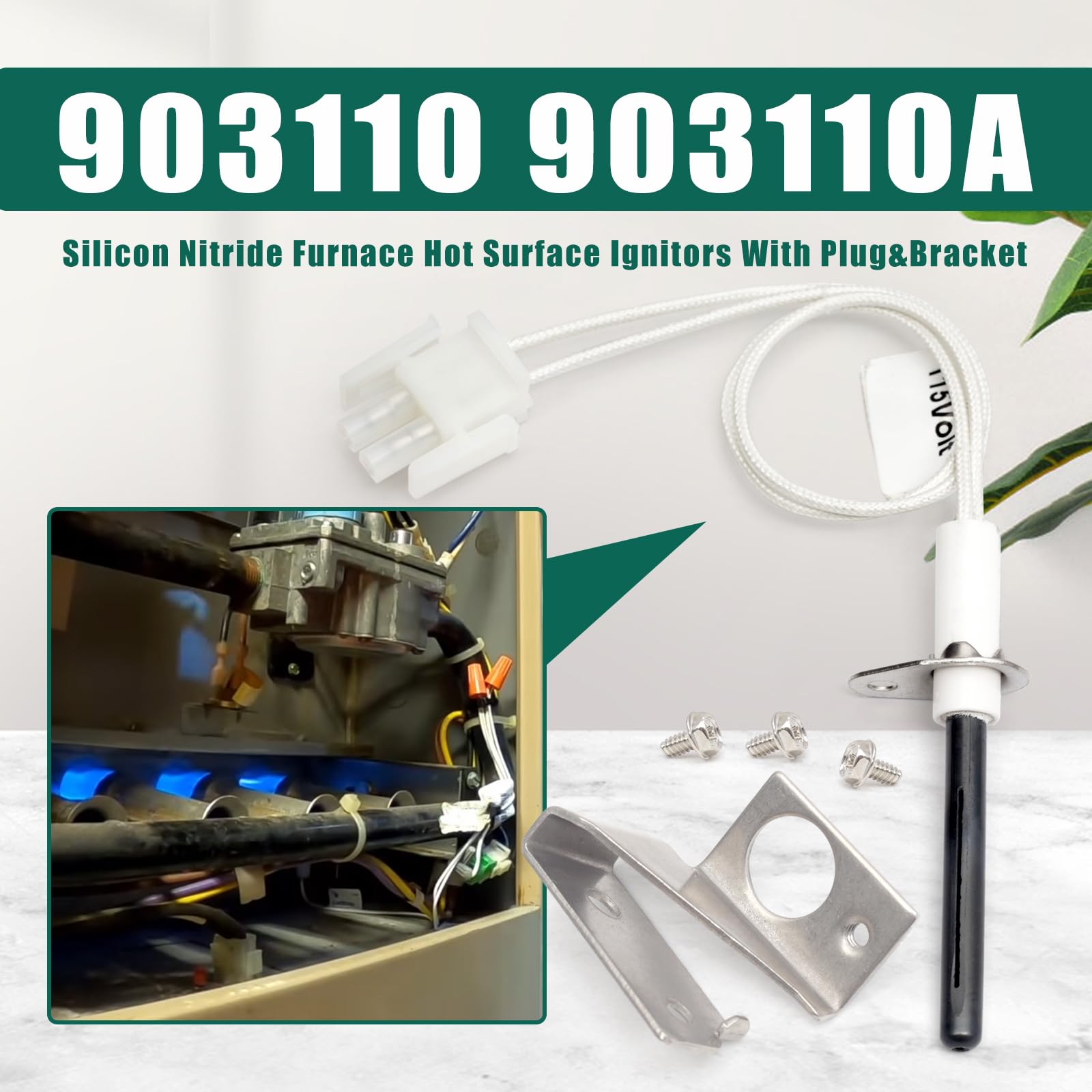 Snapklik.com : Upgraded 903110 903110A Furnace Hot Surface Ignitors 632504
