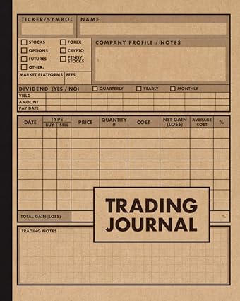 Amazon.com: Trading Journal: Stock trading log and investment journal ...