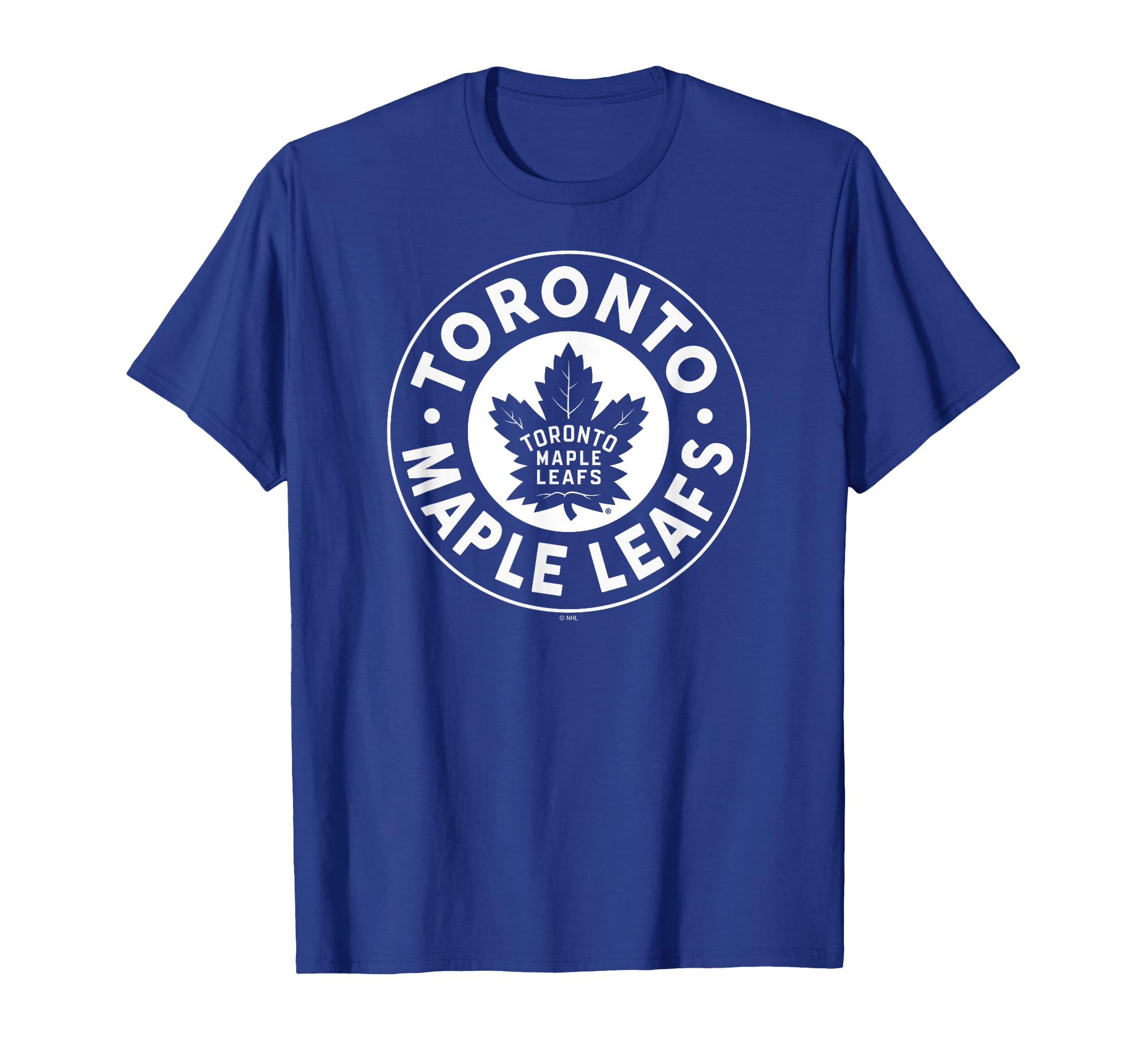 Amazon.com: Toronto Maple Leafs Symbol Blue Officially Licensed T-Shirt ...