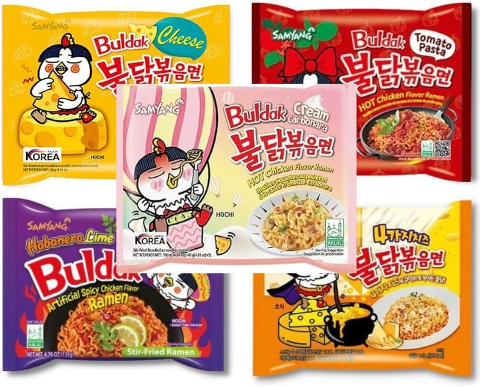 Amazon.com : Samyang Hek Buldak Extra Spicy Roasted Chicken Ramen ...