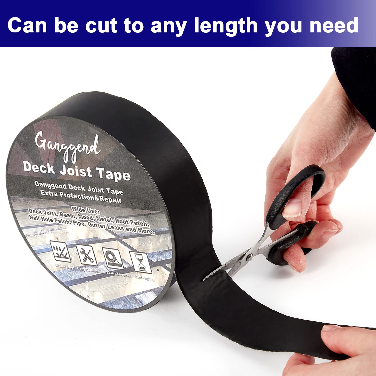 Snapklik.com : Ganggend Joist Tape For Deck, 2 Inches X 50 Feet Butyl ...