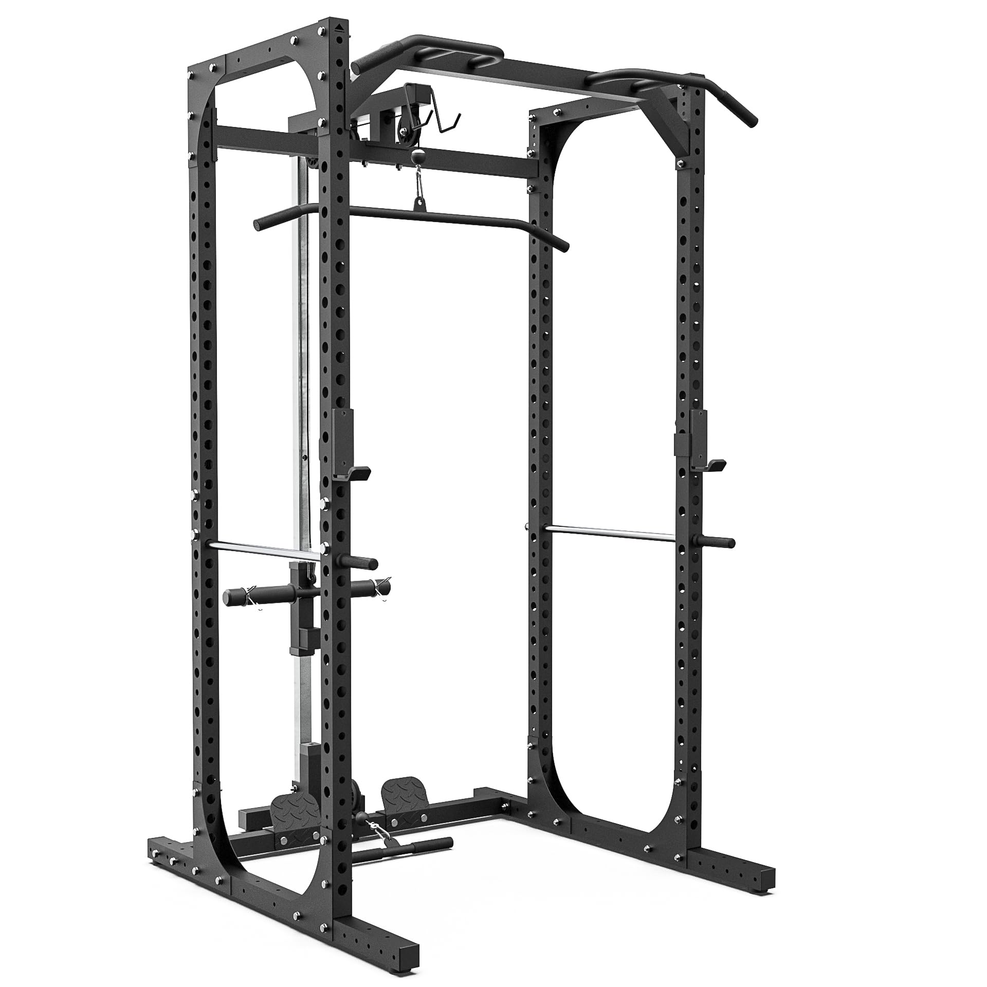 Buy Synergee 2200 Series Power Rack Cage with Pulley System, J-Cups ...