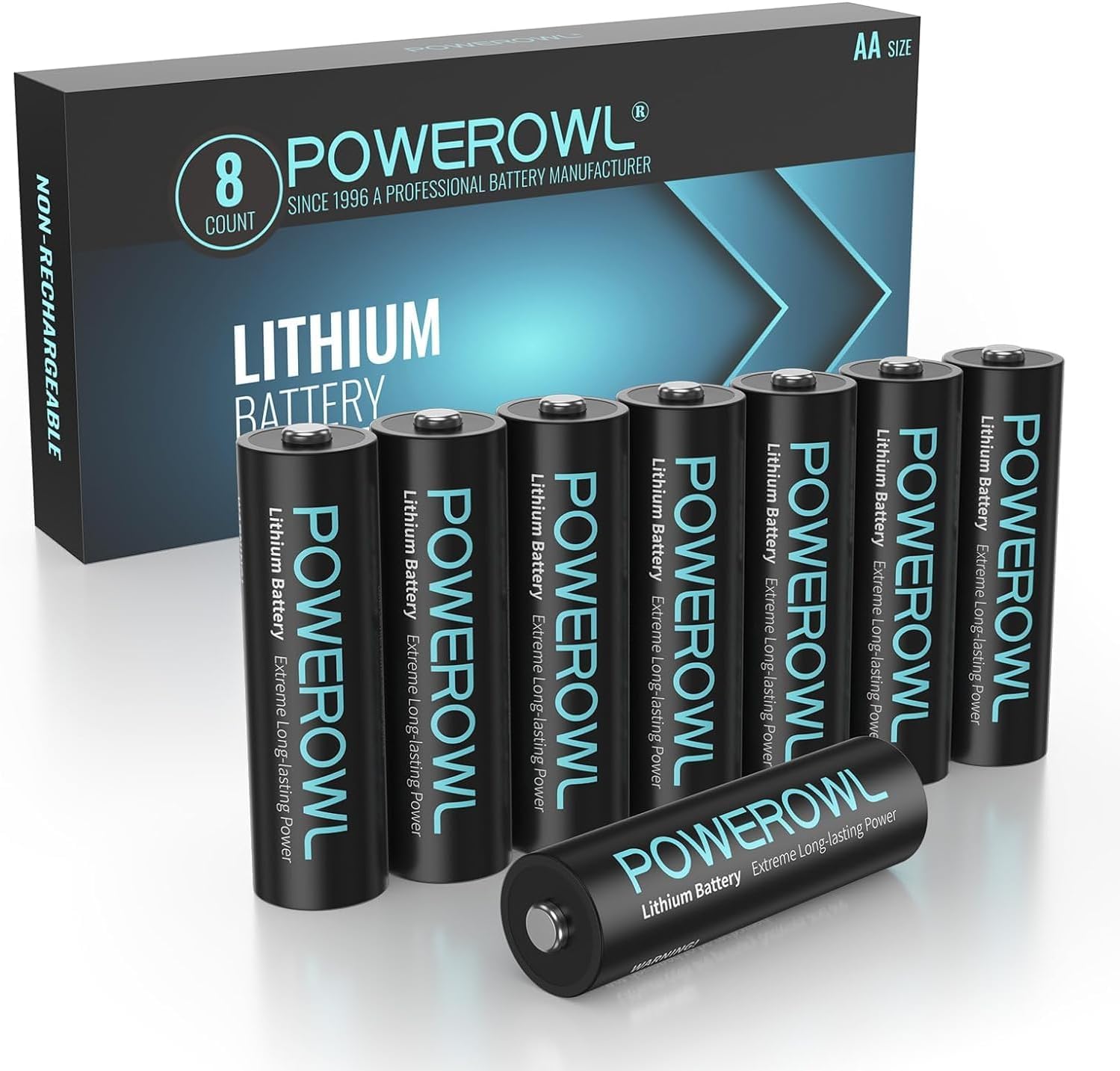 Amazon.com: U-tec AA Ultra Lithium Battery (Pack of 8), 3000mAh 1.5V ...