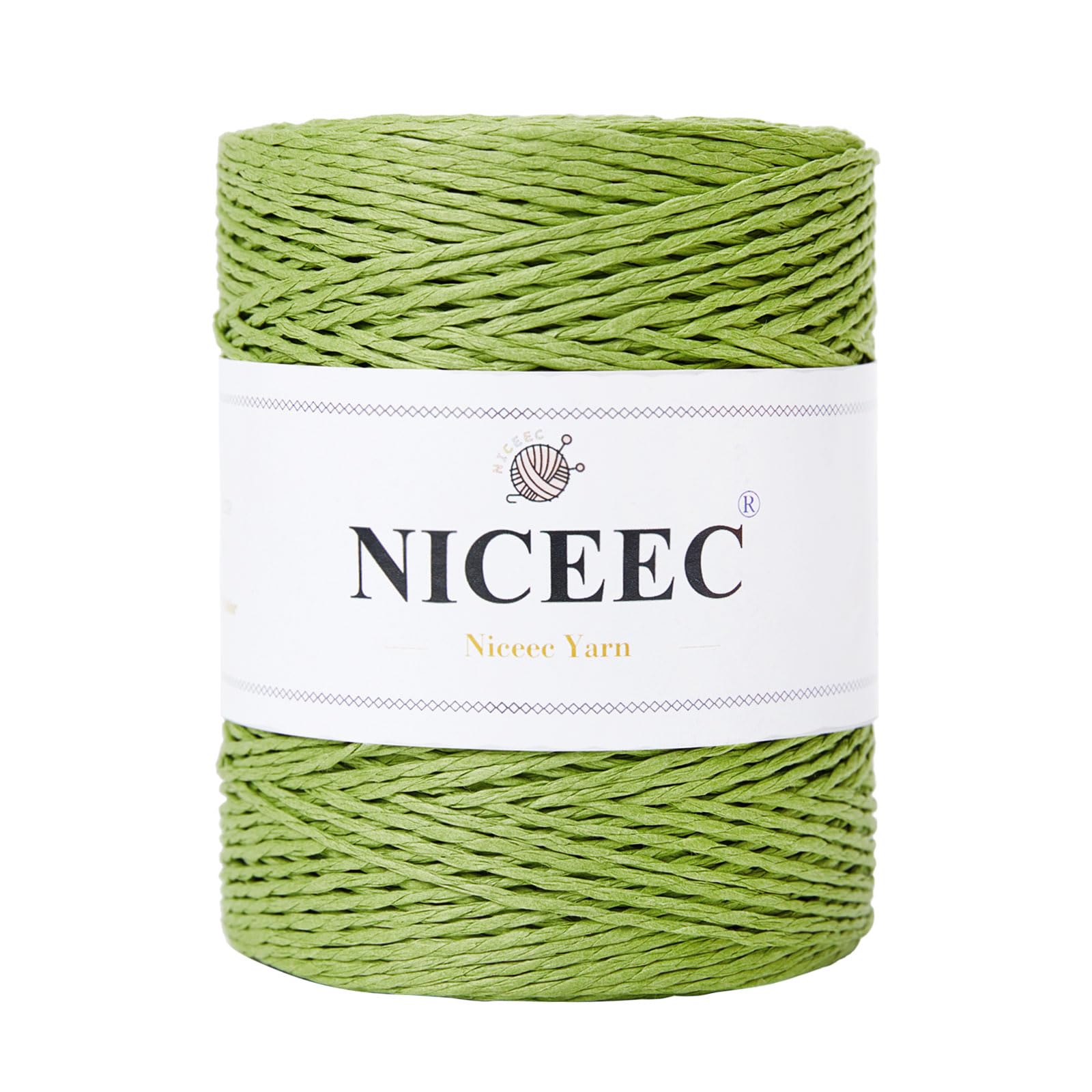 Amazon.com: NICEEC 1 Skein Paper Yarn Easy Croceht Raffia Yarn for ...