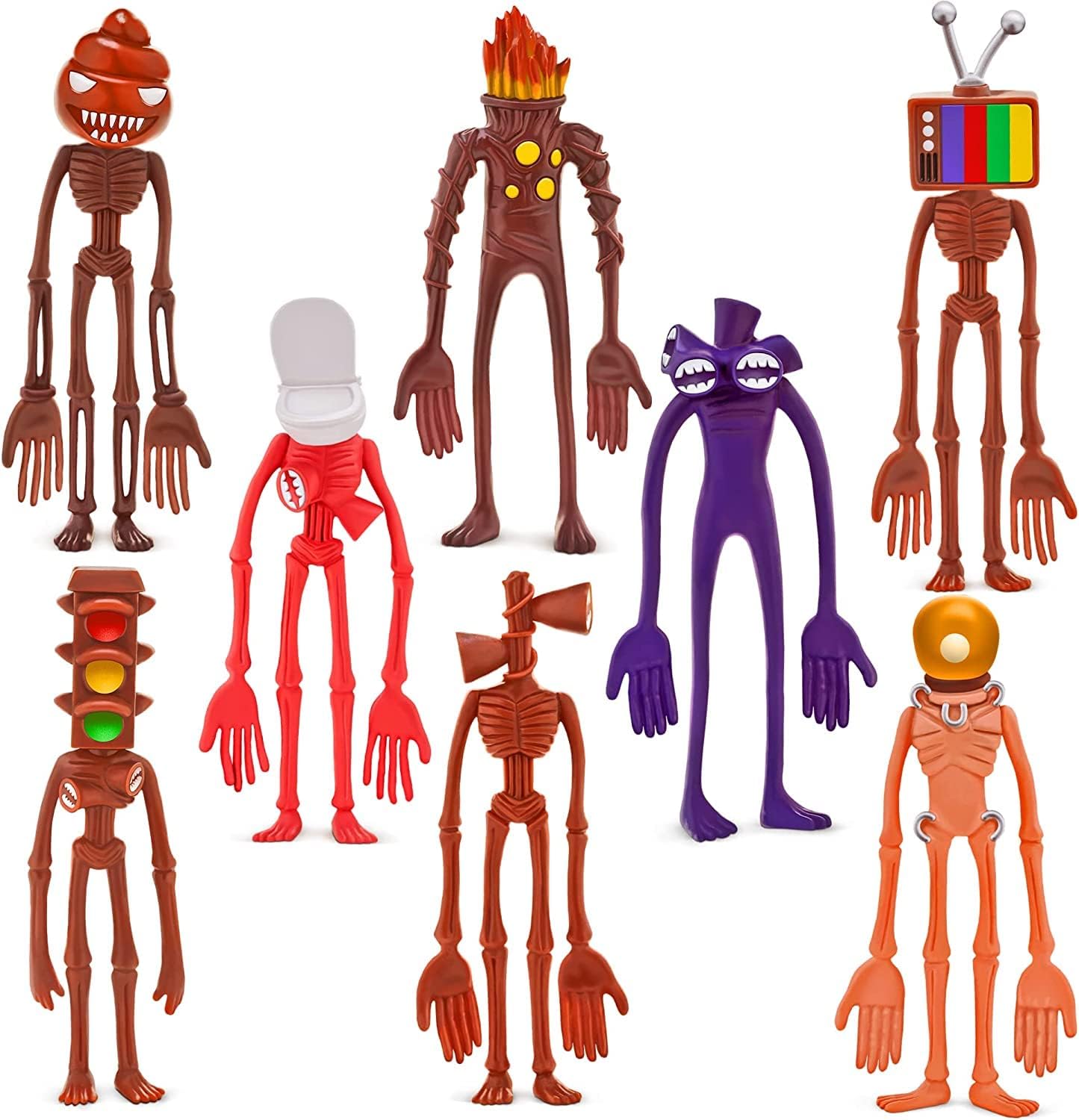 Amazon.com: 2022 Exclusive Siren Head Toys Set (8 PCS) – Amazing Head ...