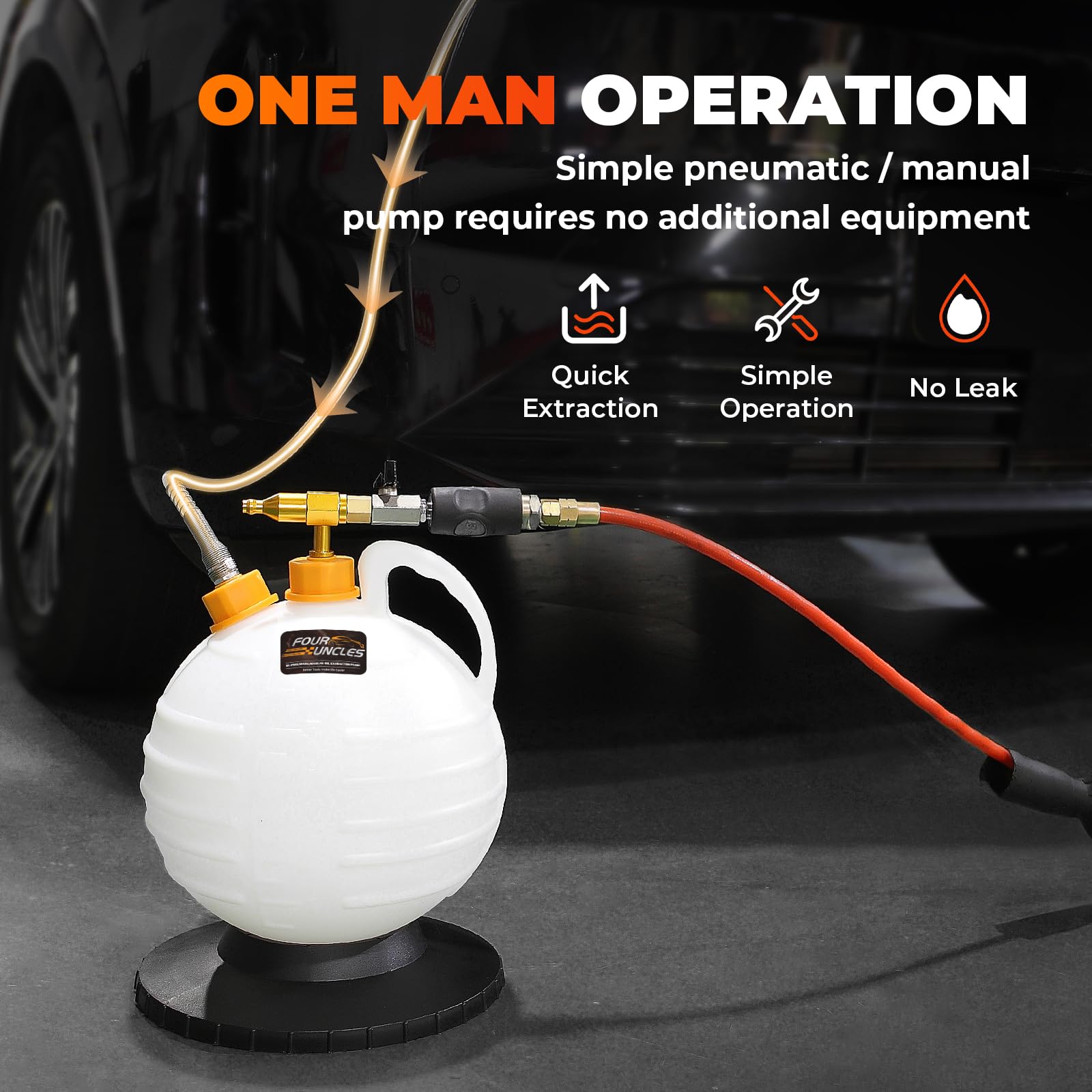 Oil Pump Extractor Fuel Pneumatic Syphon Pump Car Transfer Vacuum Oil ...