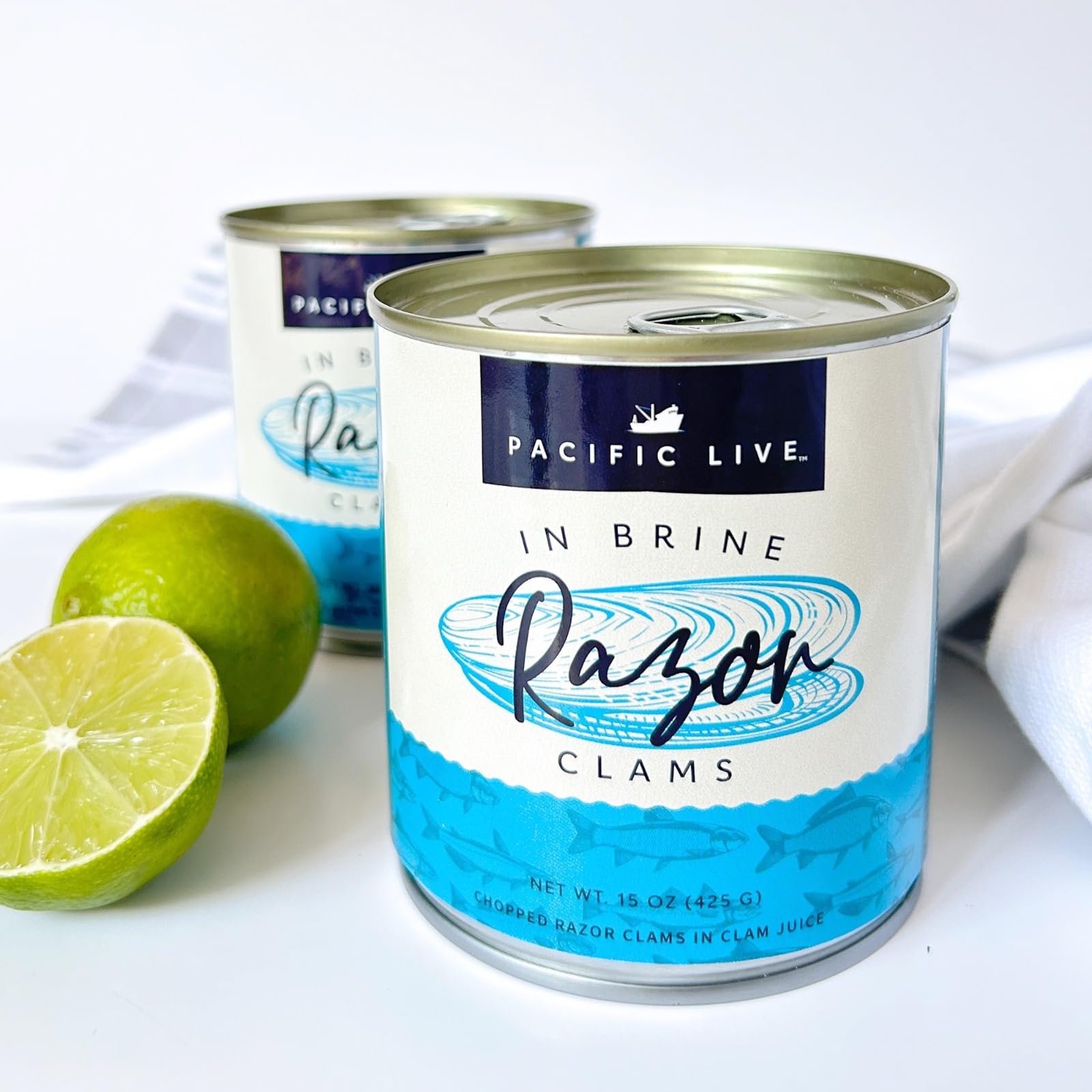 Amazon.com: Razor Clams in Brine (chopped) Canned Razor Clams ...