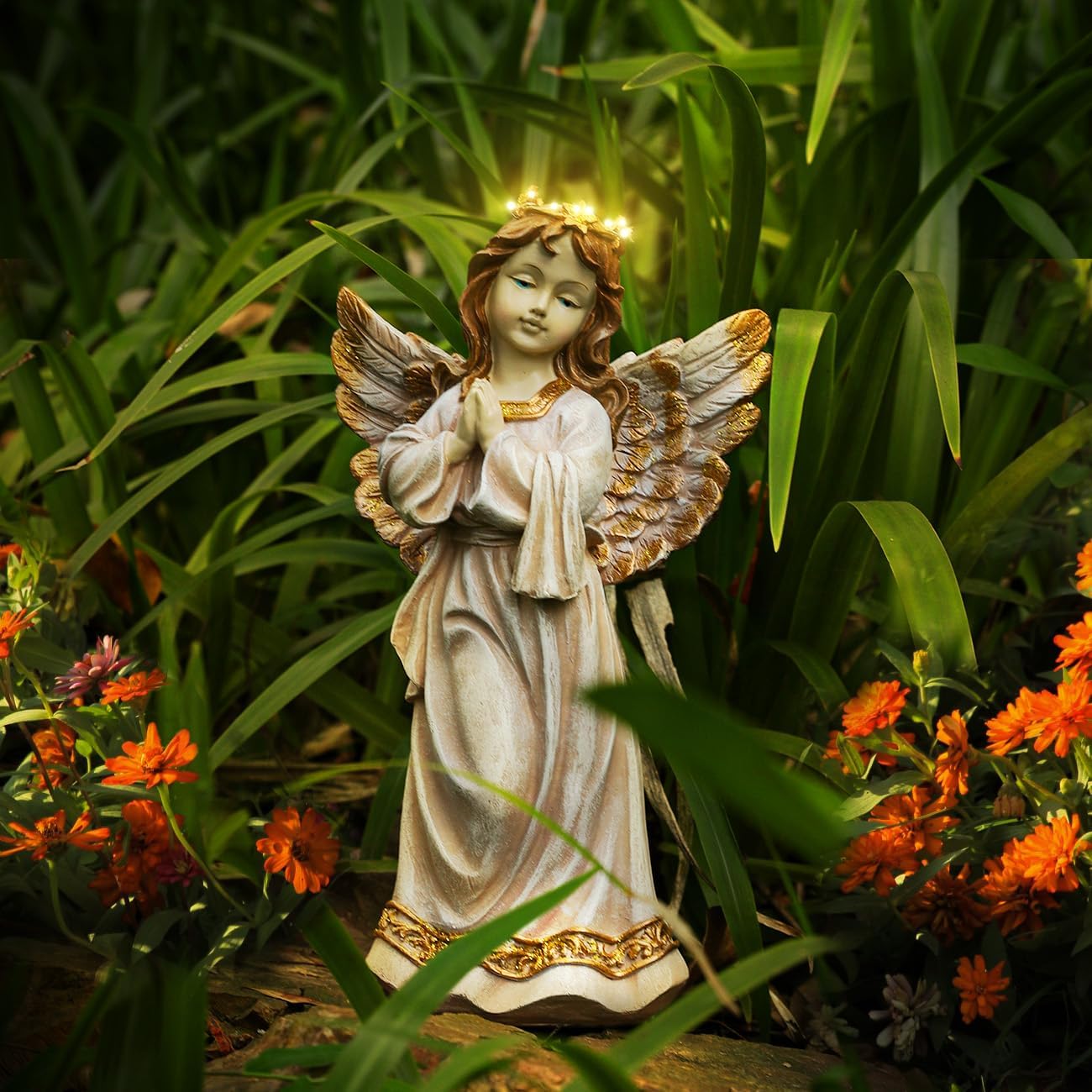 Amazon.com : Napco Praying 12-Inch Angel Child Outdoor Decoration ...