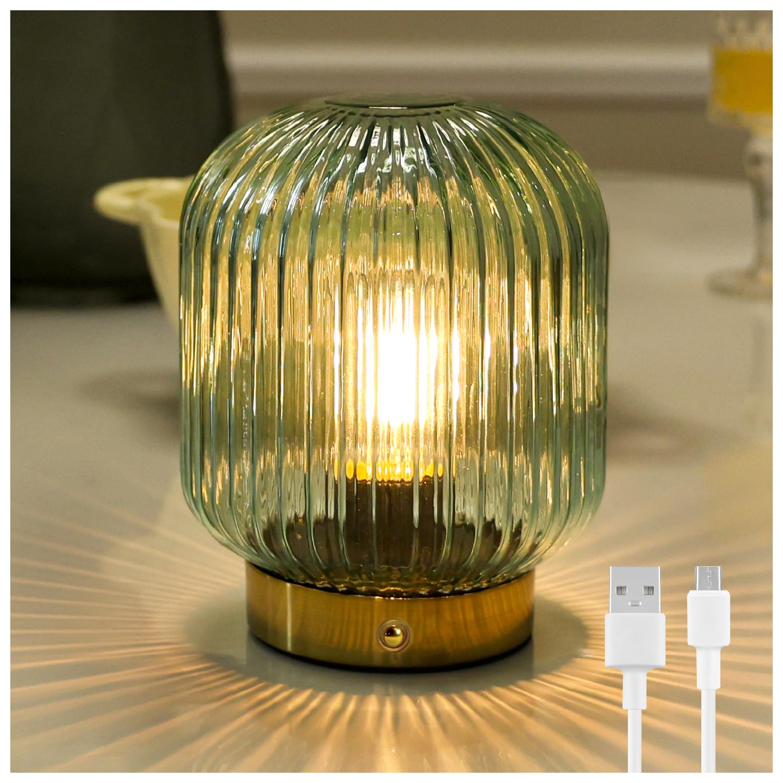 MJ PREMIER Rechargeable Battery Operated Lamp Cordless Lamp Portable ...