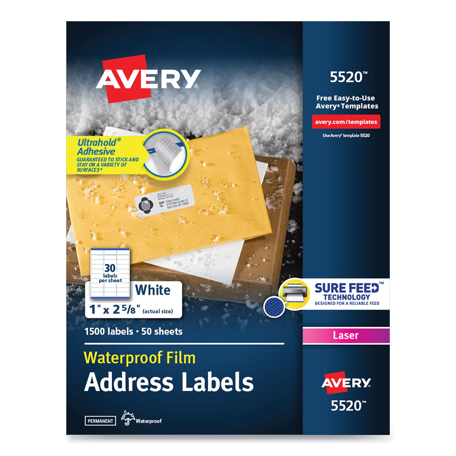Avery Weatherproof Labels Amazon.com: Avery Waterproof Printable