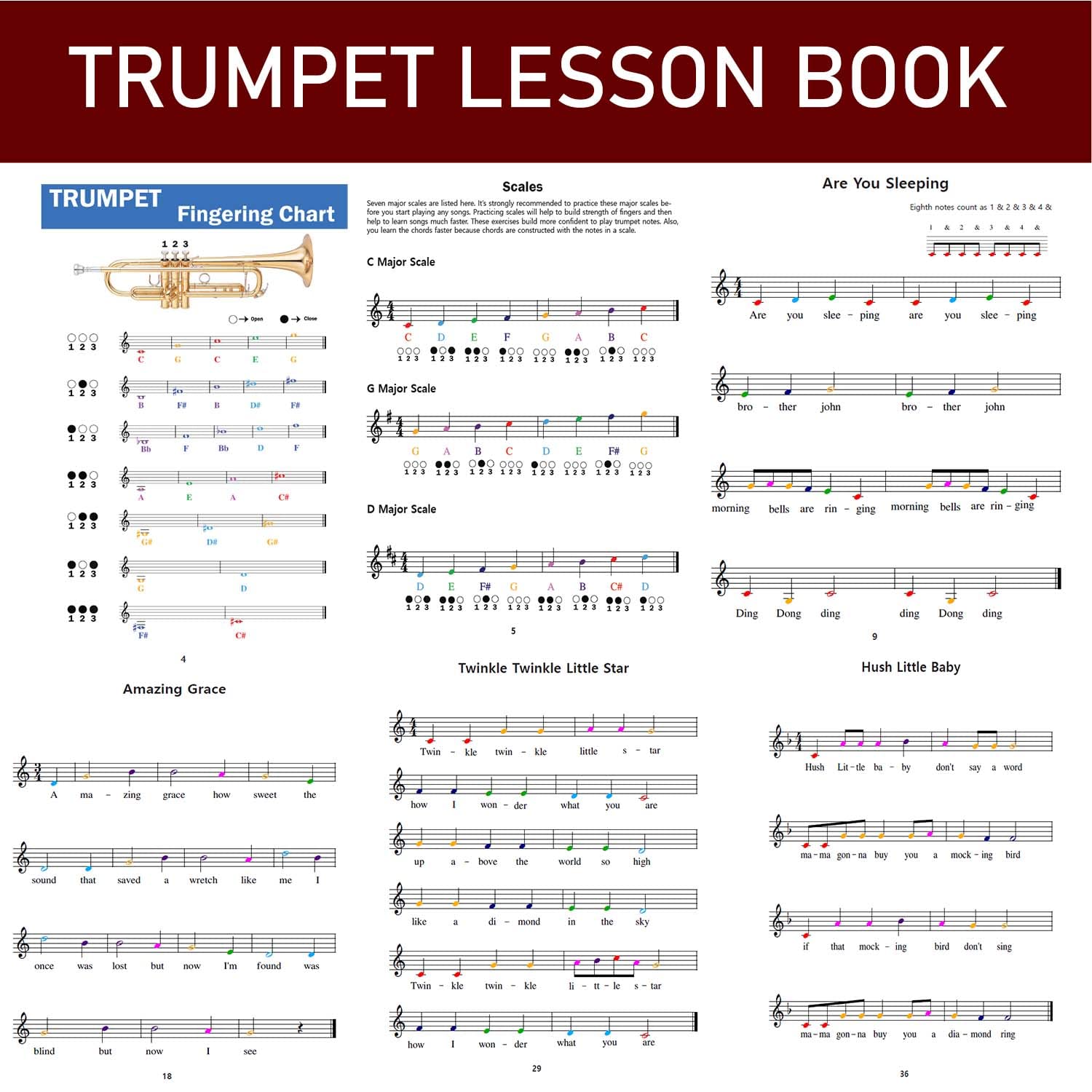 Snapklik.com : Beginner Trumpet Lesson Book, Suitable For All Levels ...