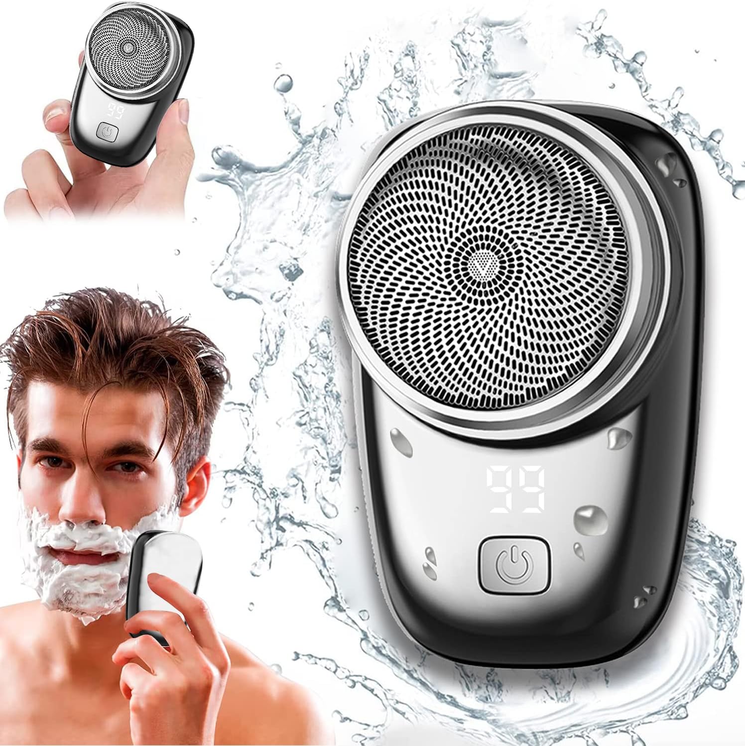 USB Mini Shaver, Electric Razor for Men, Portable Pocket Size Electric ...