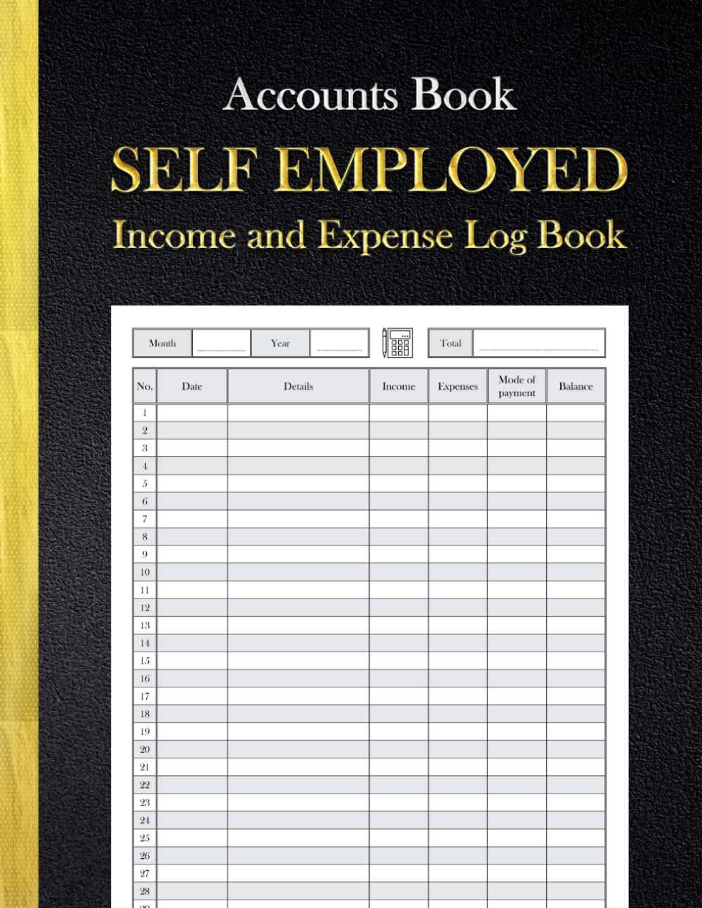 Accounts Book Self Employed: Accounting Ledger Book for Personal ...