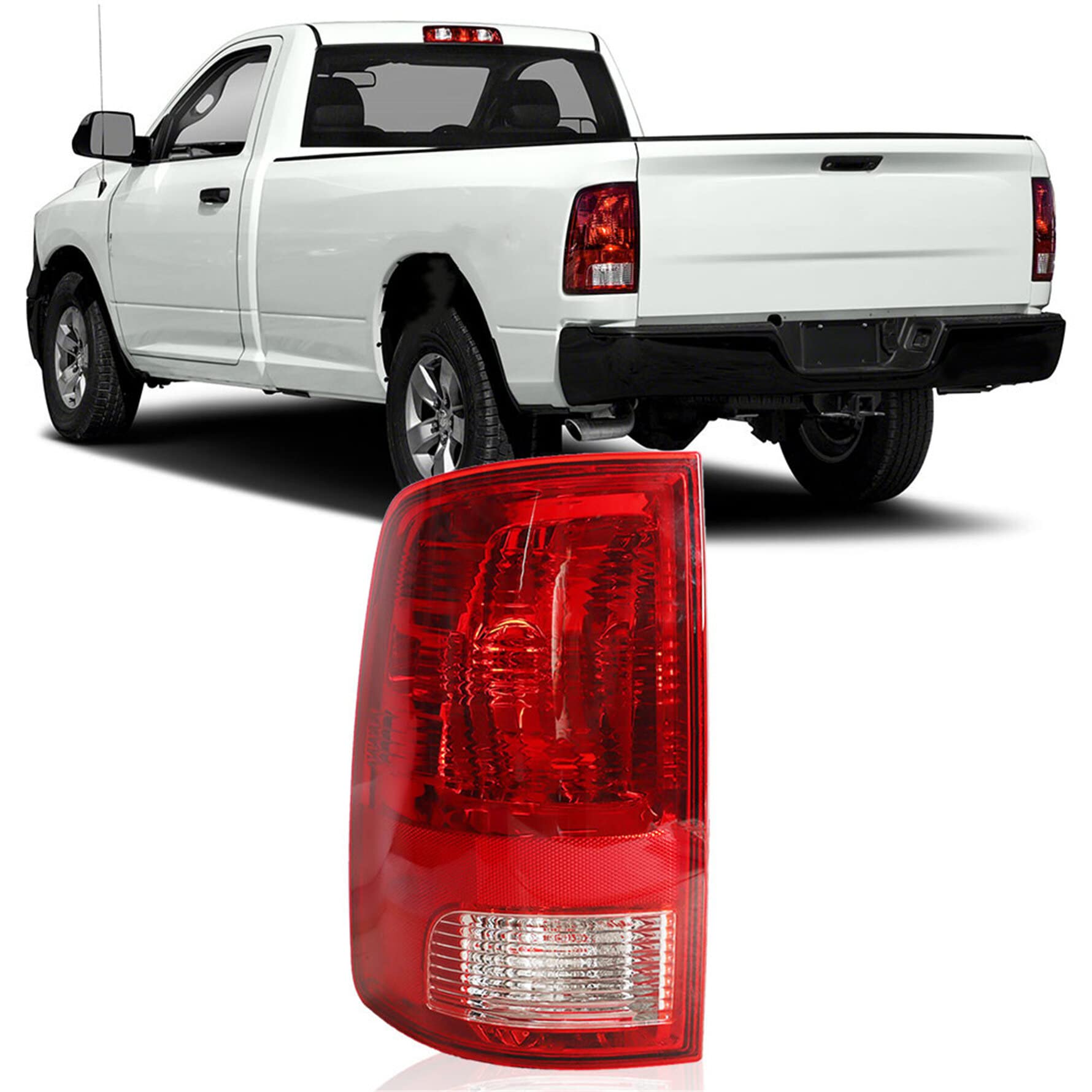 Silscvtt Driver Side Rear Brake Tail Light Assembly Replacement for ...