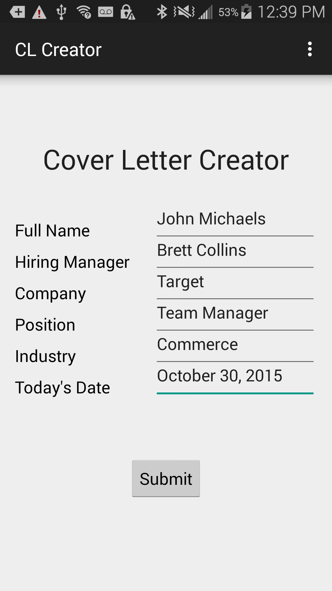 Cover Letter Creator:Amazon.de:Appstore for Android