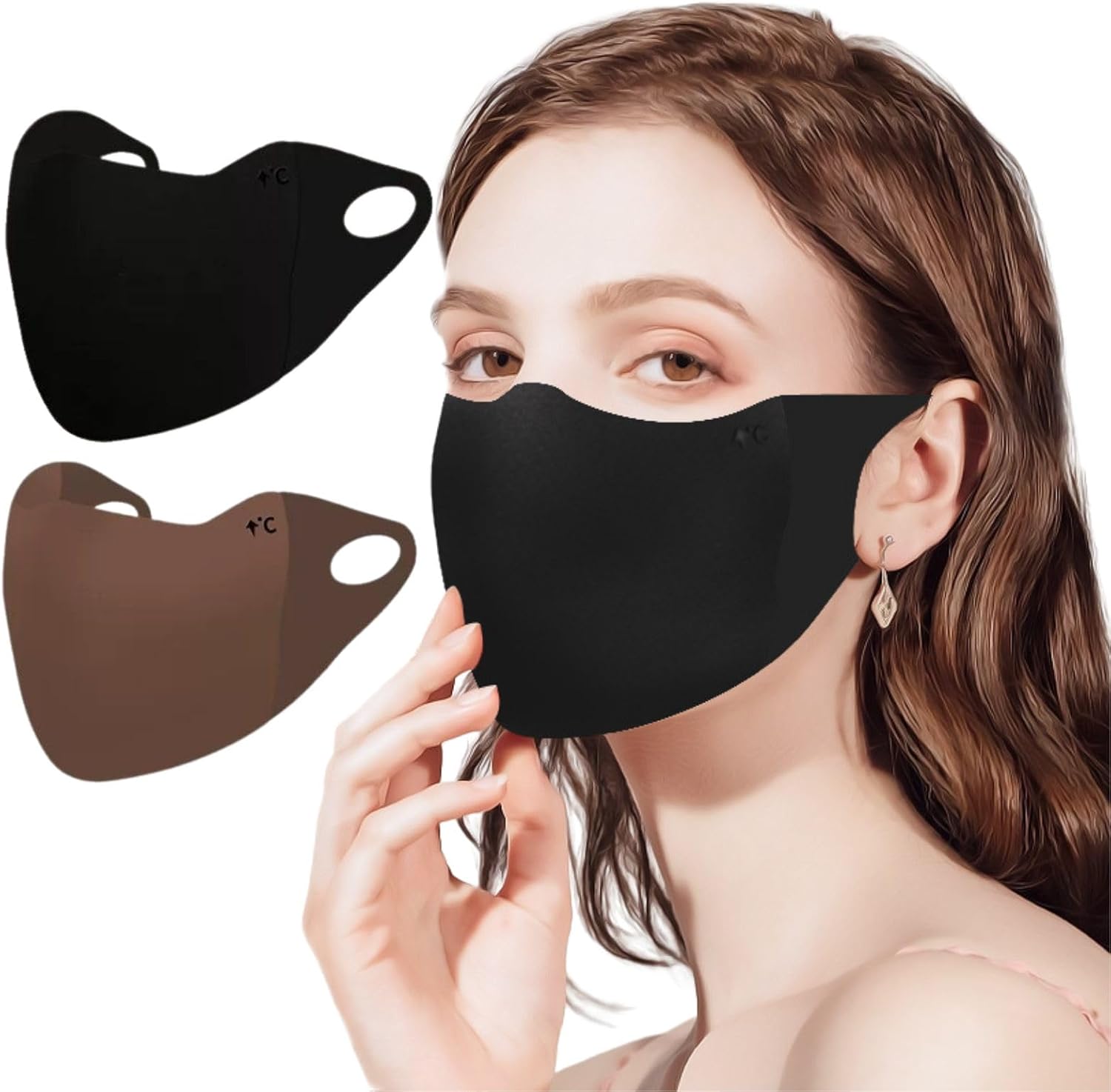 Amazon.com: SKANTINA Reusable Cloth Face Mask 3D Fitting Windproof ...