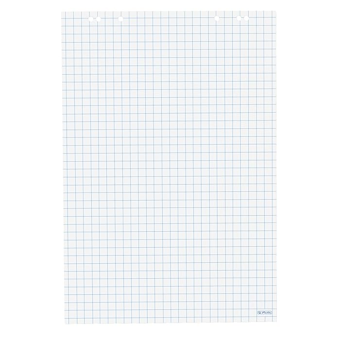 Buy Herlitz 68 x 99 cm Squared Recycled Paper 20 Sheet Flipchart Pad ...