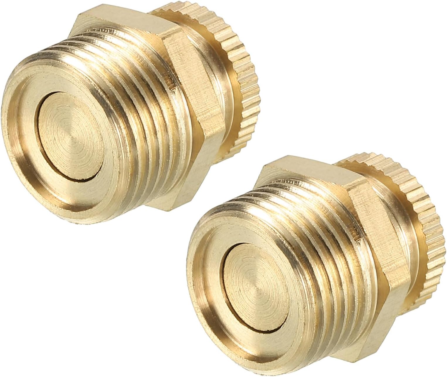 PATIKIL Air Compressor Tank Drain Valve, 2 Pack G 3/8" Brass Air ...