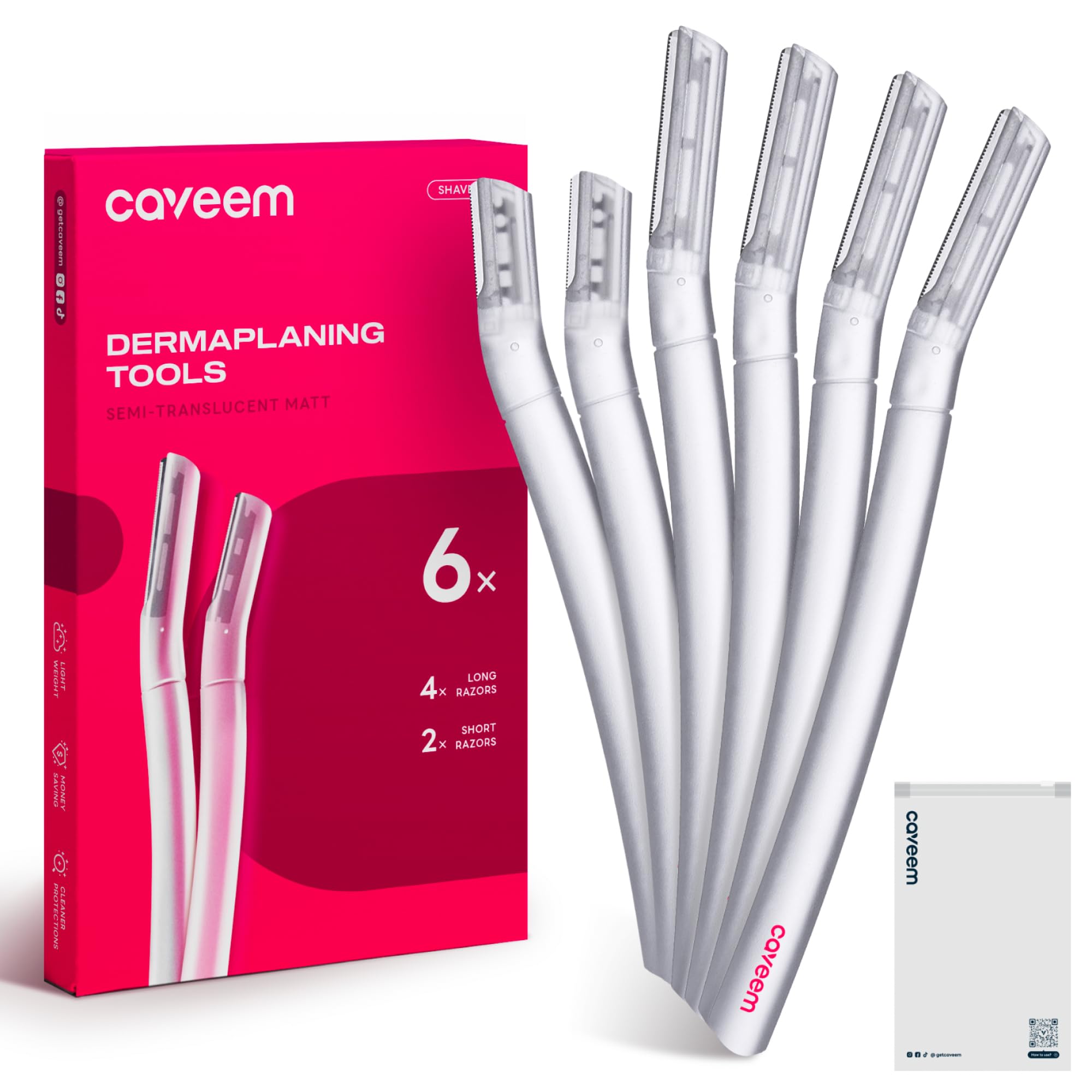 Amazon.com: CAVEEM Dermaplane Razor for Women, Dermaplaning Tool - Face ...