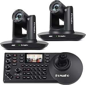 Amazon.com: FoMaKo 4K PTZ Camera HDMI AI Auto-Tracking PTZ Camera 4K ...