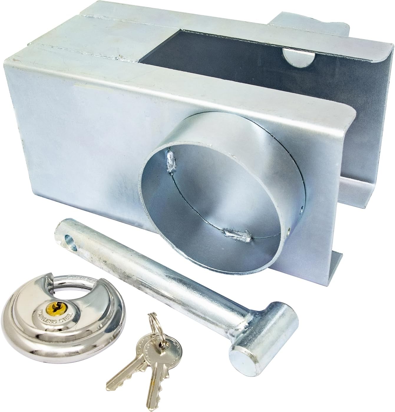 New Security Hitchlock Caravan Trailer Hitch Coupling Tow Ball Padlock ...