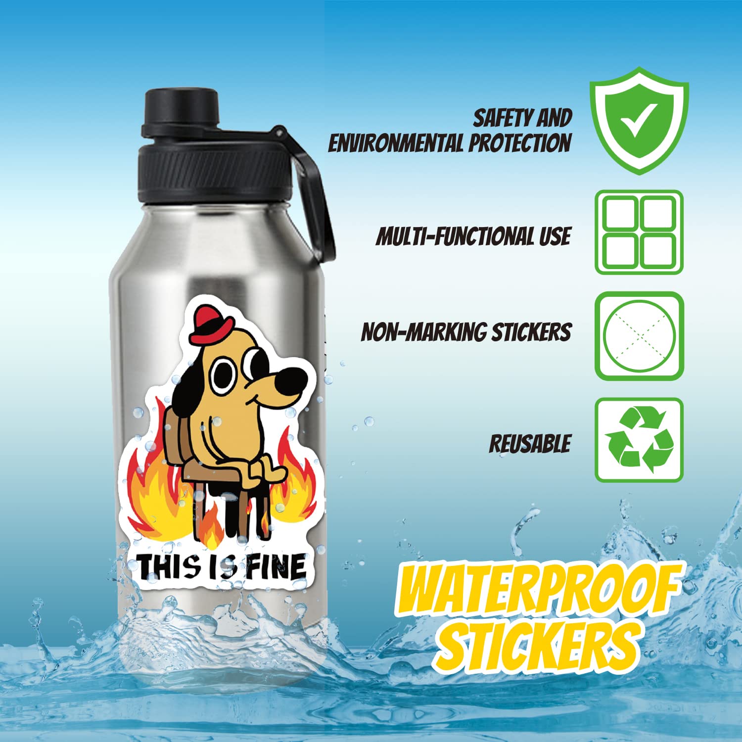 Snapklik.com : 20pcs Funny Bumpers Stickers For Adults, Large 5 Car ...